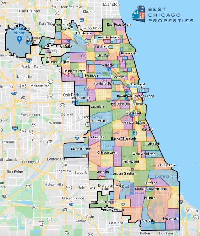 Search Chicago Real Estate By Neighborhood Map Search Chicago Real Estate By Neighborhood Map